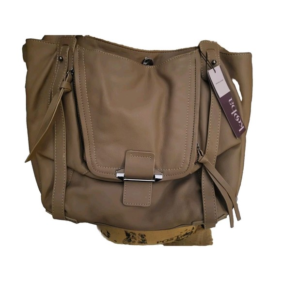 Kooba | Bags | Kooba Jonnie Brown Taupe Leather Hobo Shoulder Bag Nwt ...